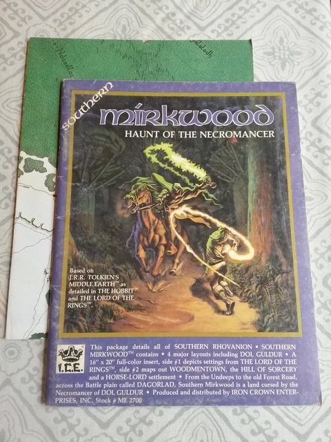 SOUTHERN MIRKWOOD: HAUNT of the Necromancer w/Map MERP Middle Earth ...