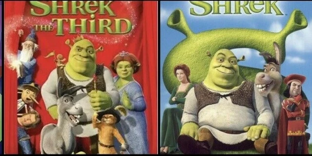 SHREK THE 3RD & SHREK, DreamWorks (DVD SEULEMENT AUCUN ÉTUI OU POCHETTE lot de 2) EUR 7,85 ...