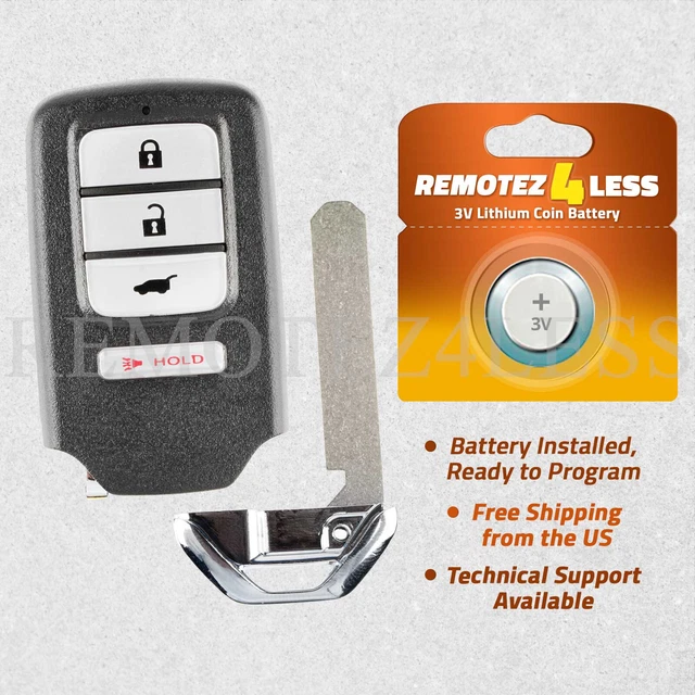 FOR 2018 2019 Replacement Honda Civic Type-R Remote Smart Keyless Entry ...