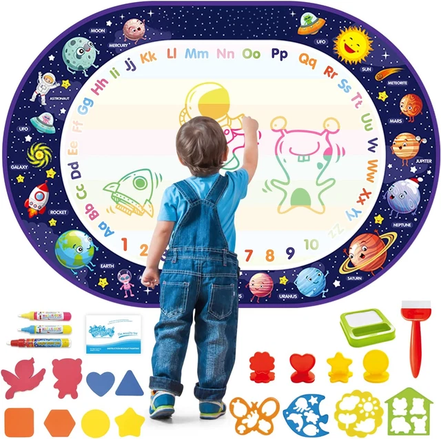 COOLPLAY SPACE WATER Drawing Mat with Painting Tools, Paint with Water ...