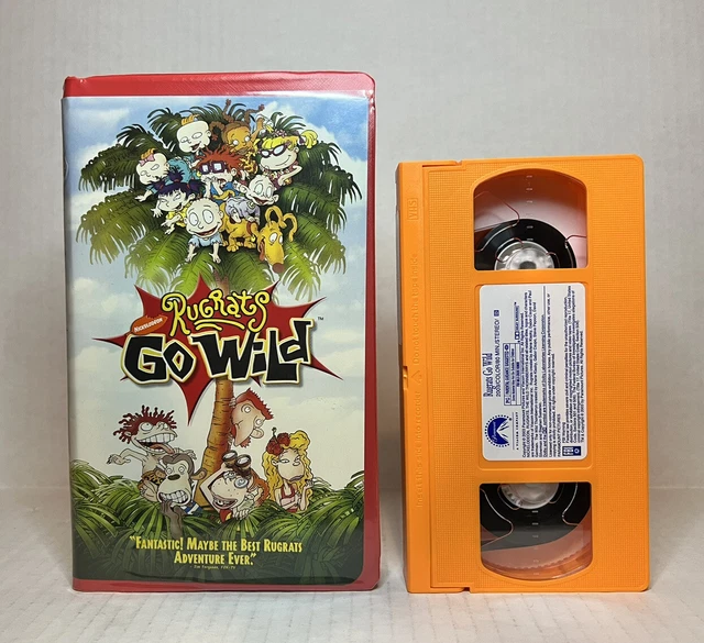 RUGRATS GO WILD (VHS, 2003) Red Clamshell, Scratch Sniff, 56% OFF