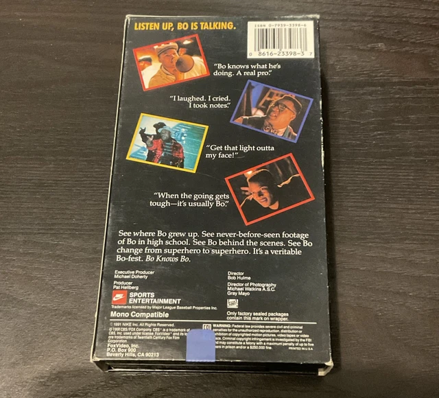 VHS: BO KNOWS Bo: The Bo Jackson Story £3.97 - PicClick UK