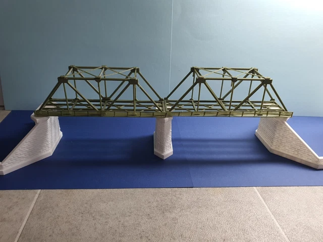MODEL RAILWAY N gauge, 1:160 scale DOUBLE Track Trestle Bridge £29.00 ...