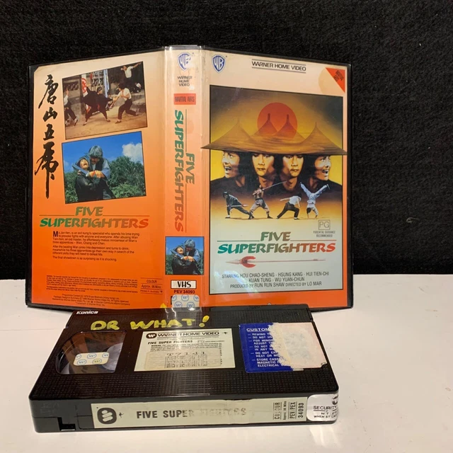 FIVE SUPERFIGHTERS RARE Ex Rental VHS Video WARNER $35.00 - PicClick AU