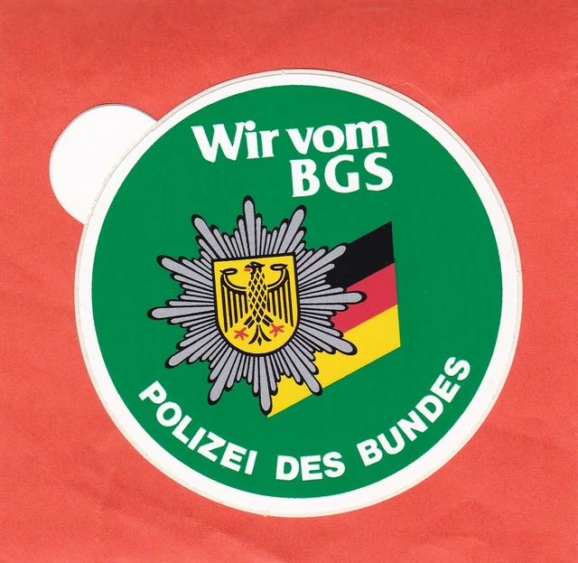 BGS - &WIR vom BGS - Polizei des Bundes"- Aufkleber - sticker EUR 2,40 ...