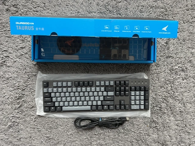 FULL SIZE GAMING Keyboard Durgod Taurus K310 TKL Mechanical 105 keys £ ...