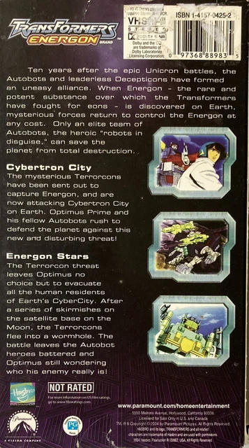 TRANSFORMERS: ENERGON - The Battle for Energon (VHS, 2004) £3.97 ...