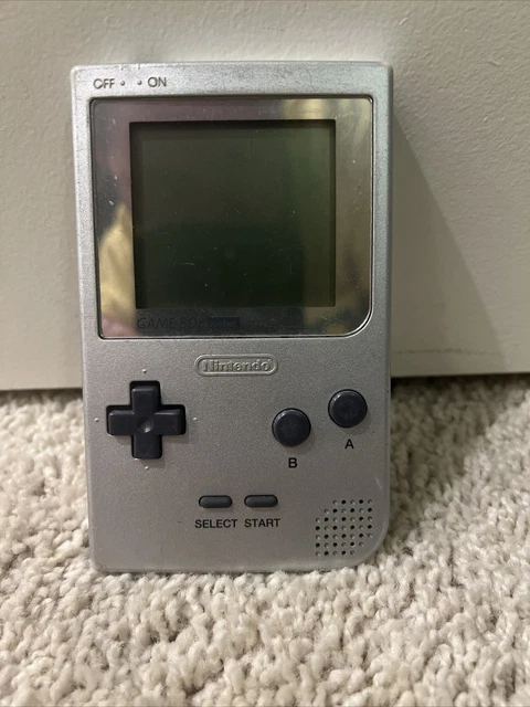 NINTENDO GAME BOY Pocket Silver Handheld Console MGB-001 Tested Working ...