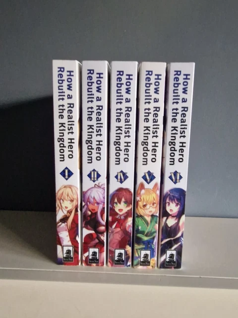 HOW A REALIST hero rebuilt the kingdom manga light nov 5 Paper Back Bundle Us... £45.00 ...
