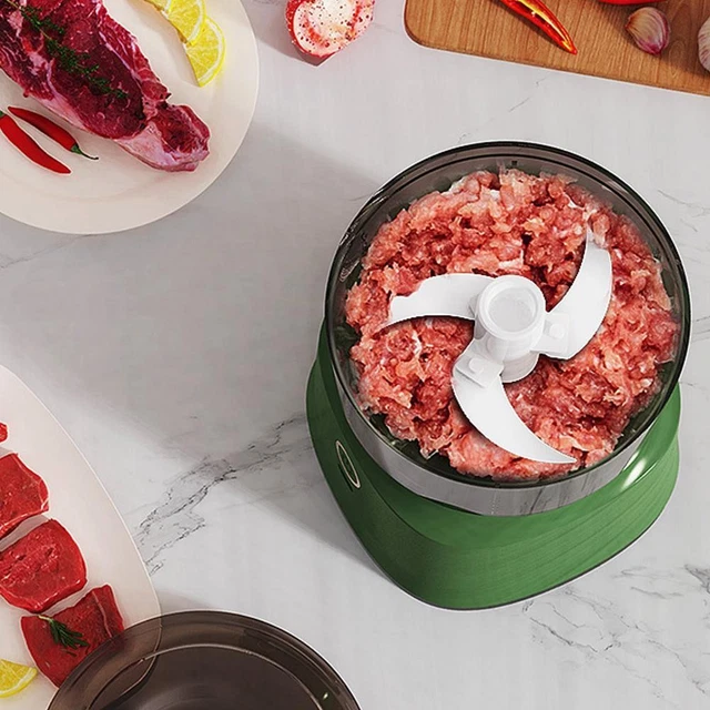 +ELECTRIC MINI GARLIC Chopper Kitchen Multifunctional Grinder Meat Q7F7 ...