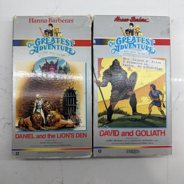 HANNA-BARBERA’S THE GREATEST Adventure Stories From The Bible VHS Lot ...