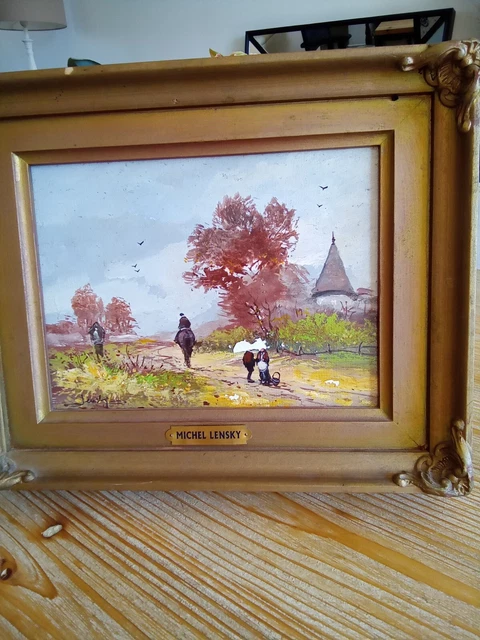 TABLEAU MICHEL LENSKY huile sur toile Signé EUR 35,00 - PicClick FR