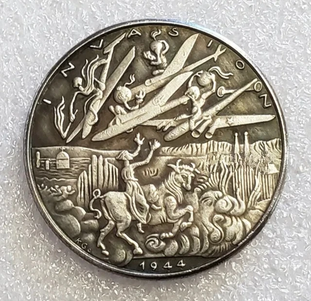 WW2 GERMAN BOMBING Campaign 1944 Coin World War 2 Propaganda ...