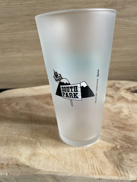 VERRE PUBLICITAIRE SOUTH PARK Kyle QUICK Dessin animé Vintage glass ...
