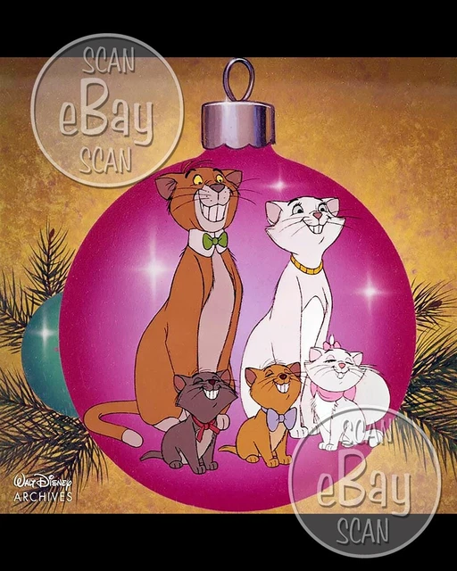 RARE! WALT DISNEY'S THE ARISTOCATS CHRISTMAS Cartoon 8 X 10 Color Photo ...