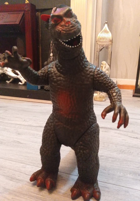 RARE VINTAGE GODZILLA domei 1997 large plastic figure toy 15" good ...