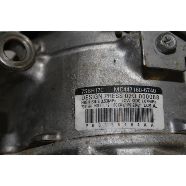 COMPRESSEUR CLIM POUR Fiat Ducato (14-21) 4Y 3.0 16V Mjt (130Kw) D/2999Cc (16