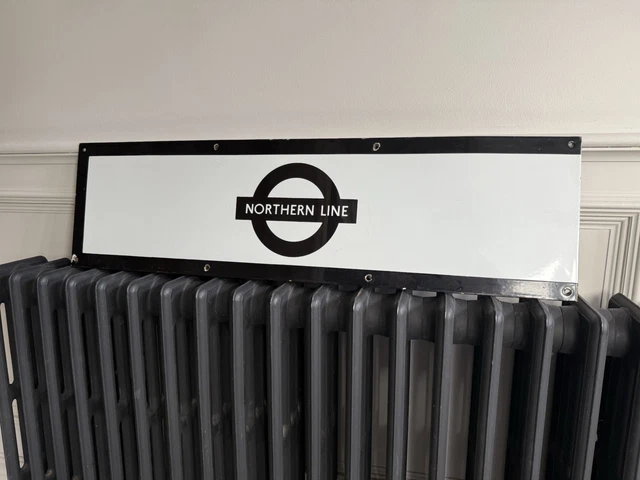 LONDON UNDERGROUND TFL Northern Line Original Metal Sign Rare London ...