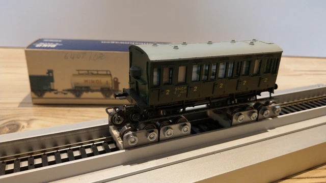 PIKO, 3 ST., zweiachsiger Personenwagen SNCF 2. Klasse, Spur H0, Epoche ...