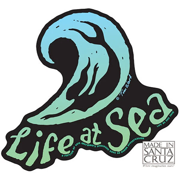 LIFE AT SEA Mermaid Body Surf Bumpersticker Vinyl Sticker Decal by Tim ...
