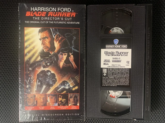 BLADE RUNNER THE Original Director’s Cut VHS Tape 1994 Like New ...