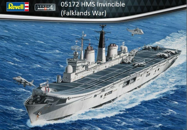REVELL MODELS HMS Invincible (Falklands War) - 1:700 £40.09 - PicClick UK