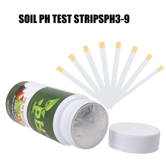 KIT DE TEST de sol professionnel 100 x testeur de pH humidité de l'eau ...