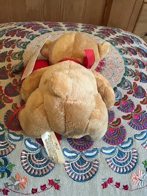 VINTAGE RUSS HAPPY Birthday Brown Teddy Bear Red Balloon Plush Soft Toy ...