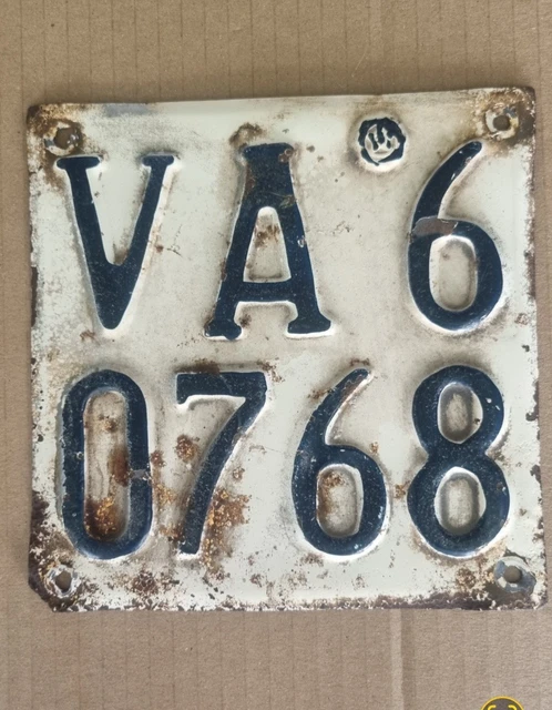 RARE ITALIAN LAMBRETTA Vespa Number Plate £47.52 - PicClick UK