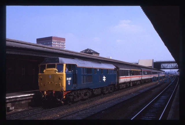 ORIGINAL 35MM SLIDE - Class 31/4 - 31407 at Reading on 7.9.89. £3.45 ...