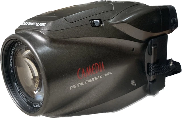 OLYMPUS C-1400L CAMEDIA Black Digital Camera 1.4 MP DigiCam 1997 JAPAN ...