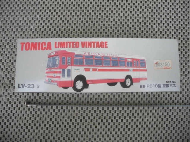 MINI VOITURE 1/64 Lv-23B Hino Rb10 Keihan Bus Rouge Blanc Tomica ...