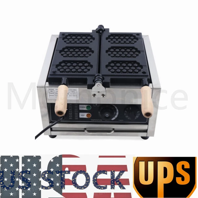 ELECTRIC SQUARE WAFFLE Maker Machine Nonstick Honeycomb Pop Muffin ...
