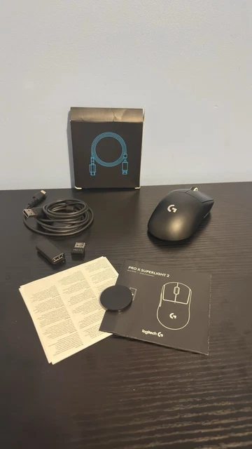 LOGITECH G PRO x Superlight 2 Wireless Gaming Mouse Black, Lightweight ...