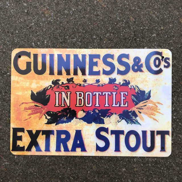 GUINNESS & CO ‘s In Bottle Extra Stout Metal Sign New Design £6.99 ...