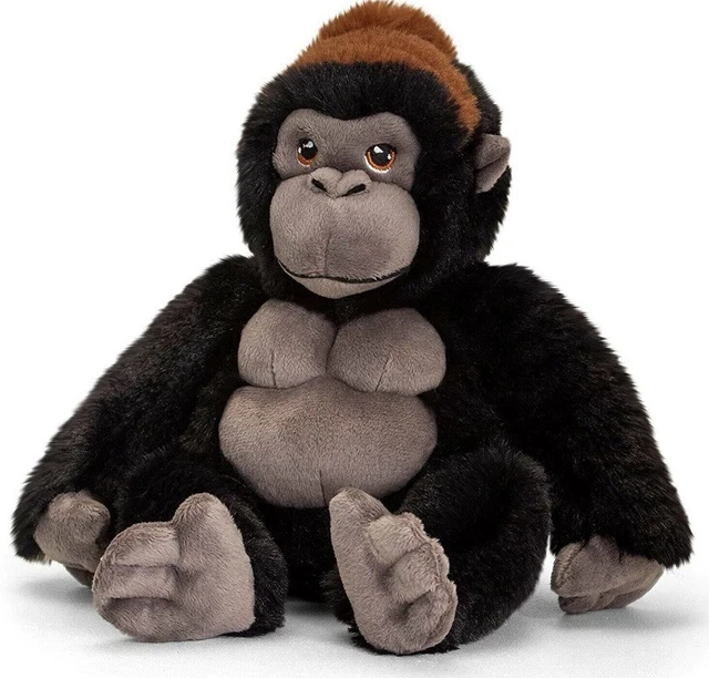 PLUSH MONKEY GORILLA Soft Toy Large Cuddle Eco Friendly Tag Realistic ...