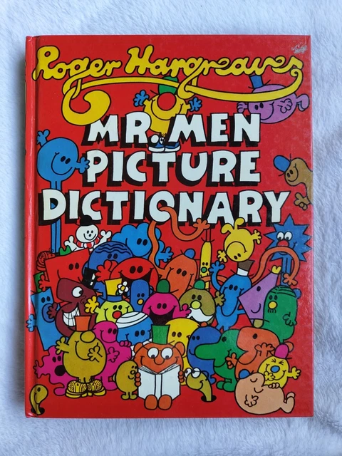 MR. MEN PICTURE Dictionary By Roger Hargreaves. Hardback Book (1981 ...