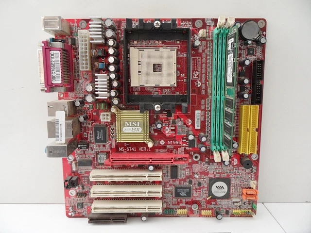 CARTE MERE PC Informatique Ms-6741 Ver:1 / Msi K8Mm-Ilrs Socket 754 ...