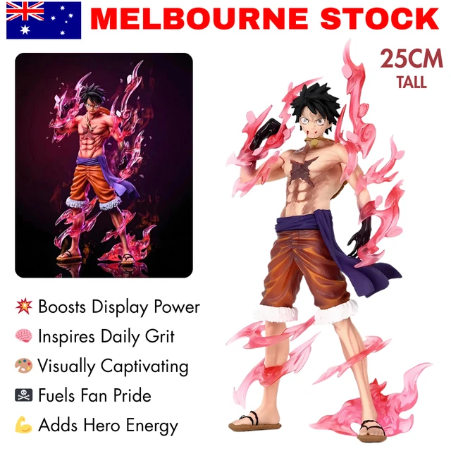 ANIME ONE PIECE Monkey D. Luffy Red Hawk Model Statue Action Figure ...