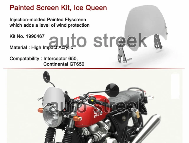 ORIGINAL ROYAL ENFIELD GT and Interceptor 650 Ice Queen Fly Display Set ...
