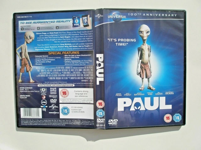 PAUL DVD STARRING Simon Pegg, Nick Frost, Jason Bateman & Kristen Wiig ... PAUL DVD STARRING Simon Pegg, Nick Frost, Jason Bateman & Kristen Wiig ...