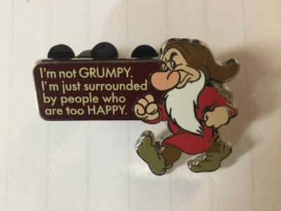 DISNEY GRUMPY FROM Snow White Seven Dwarfs Disney Parks Trading Pin ...