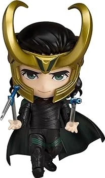 NENDOROID MIGHTY THOR Battle Royal Loki Edition Abs in PVC verniciato ...