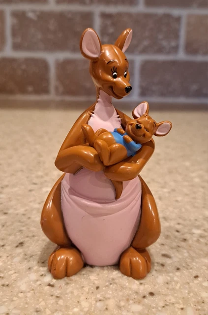 DISNEY KANGA AND Roo Sleeping PVC Figure Toy 4" Disney Store Winnie The ...
