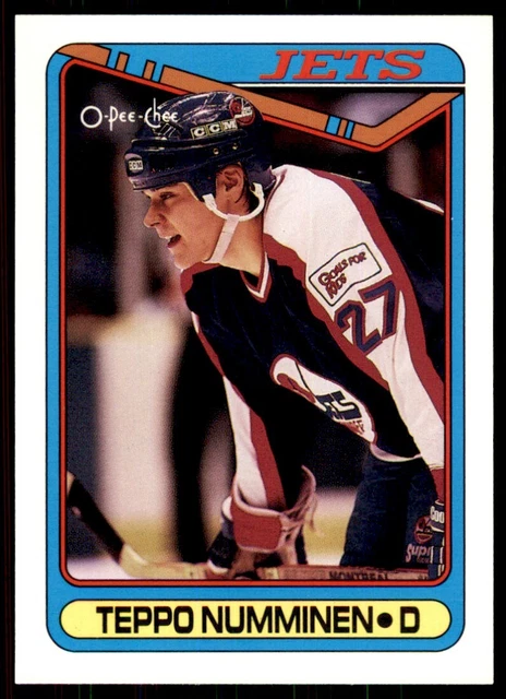 1990-91 O-PEE-CHEE TEPPO Numminen. Jets de Winnipeg #385 EUR 1,96 ...