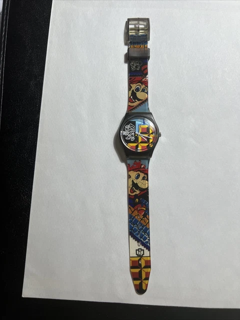 OROLOGIO SUPER MARIO nintendo watch seiko clock 90's retrogame game ...