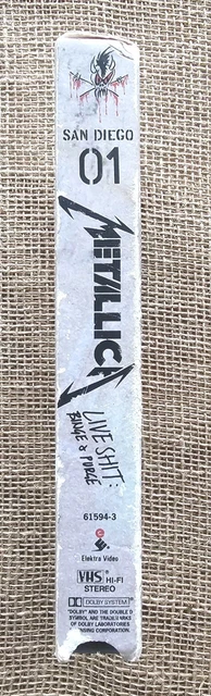METALLICA LIVE SHIT Vol 1 Binge & Purge VHS San Diego Sticker On Cover ...