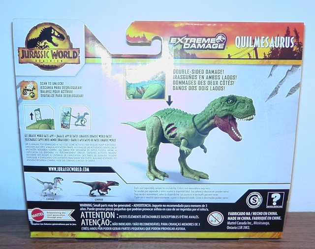 JURASSIC WORLD QUILMESAURUS & Atrociraptor Extreme Damage Dominion £47. ...