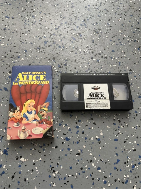 ALICE IN WONDERLAND VHS Walt Disney Home Video Black Diamond Slipcase EUR 31,17 - PicClick FR