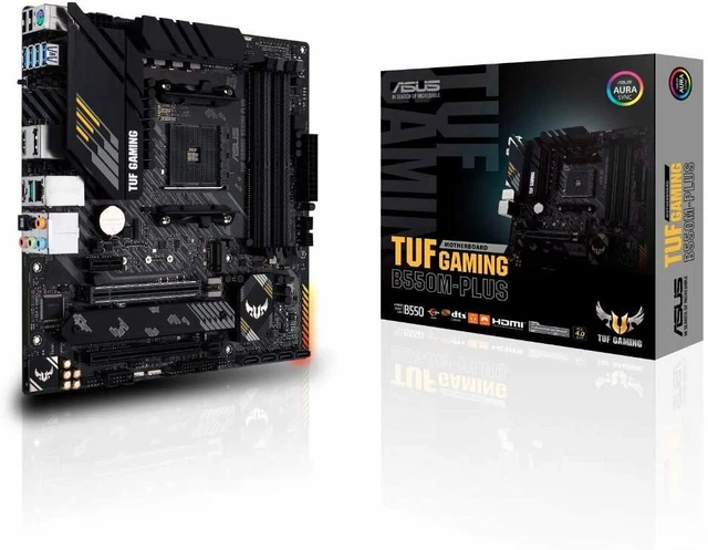 ASUS AMD B550 AM4 Compatible Motherboard TUF GAMING B550M-PLUS MicroATX ...